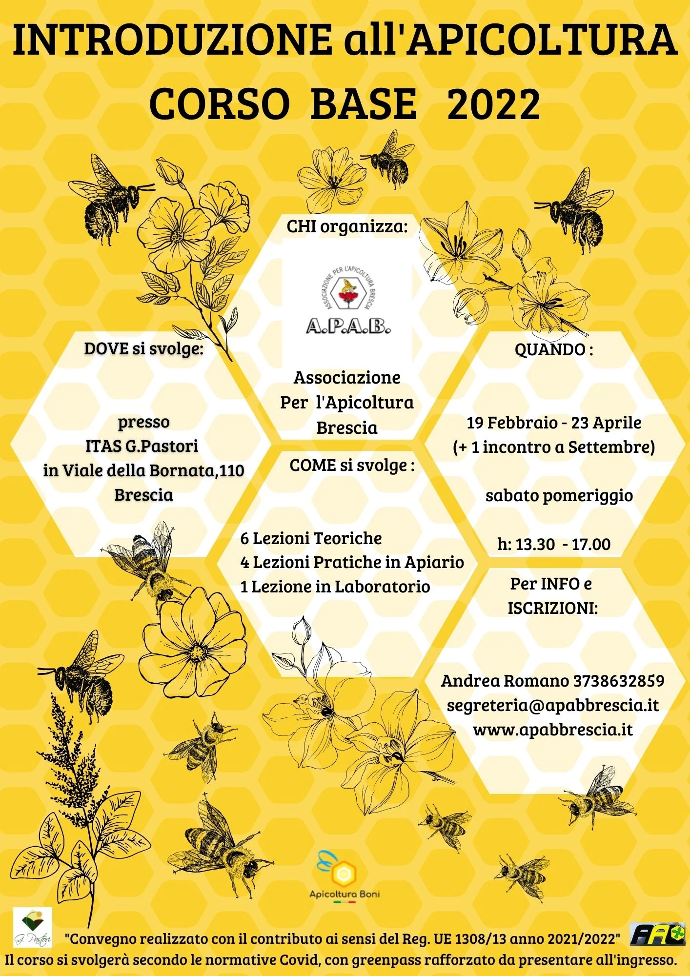 Corso base di apicoltura - 2022 - A.P.A.B. - ASSOCIAZIONE PER L'APICOLTURA BRESCIA